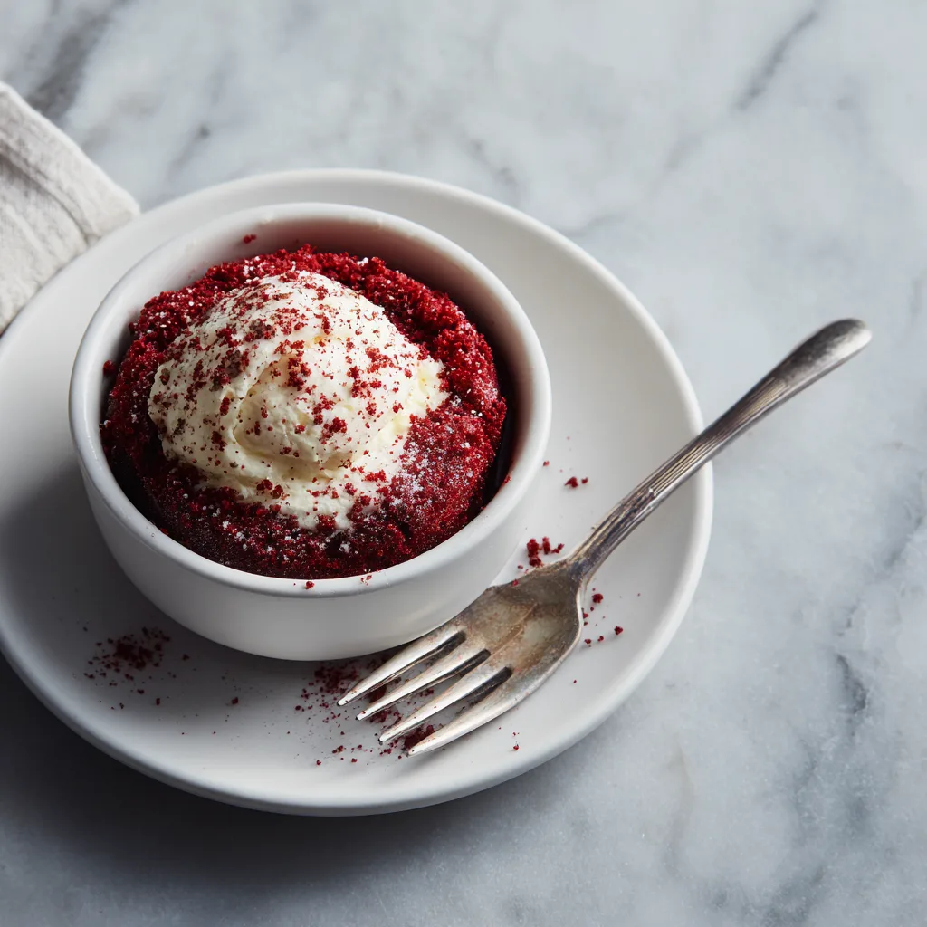 The Ultimate Guide to the Perfect Red Velvet Mug Cake - amicarecipes
